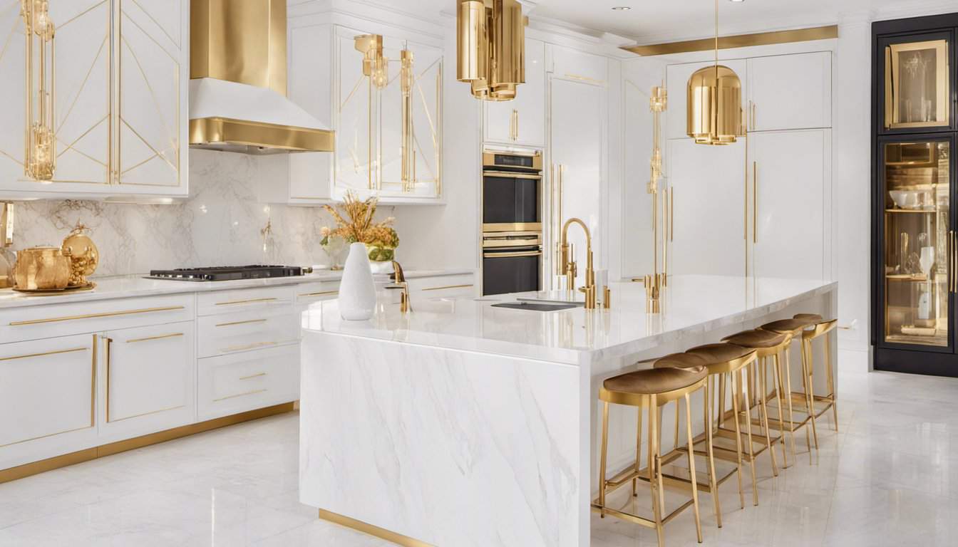 Gold and White Kitchen Decor: Chic Ideas for Stylish Spaces - Vip Home ...